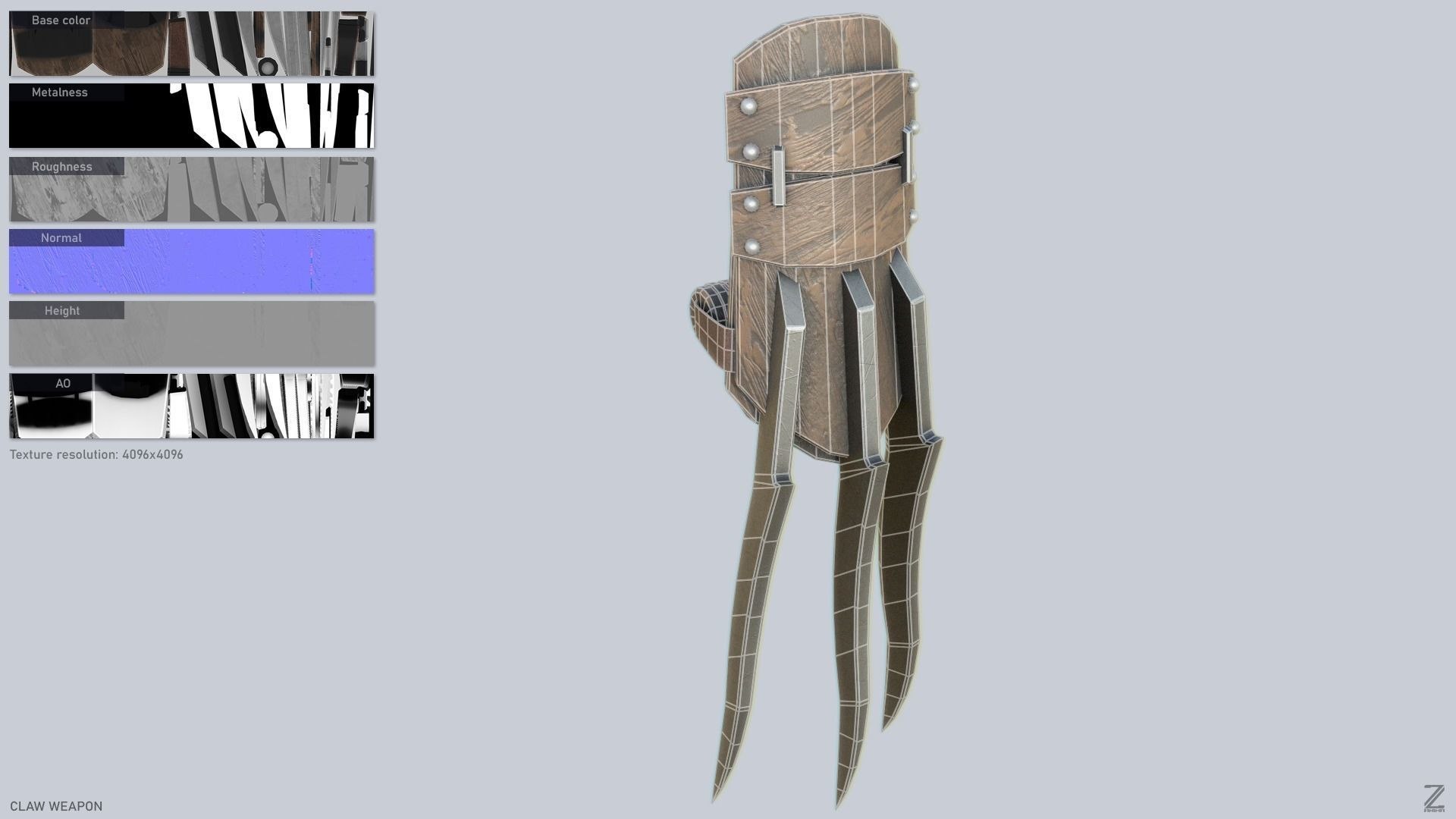 Claw Weapon Collection Model - TurboSquid 2242299