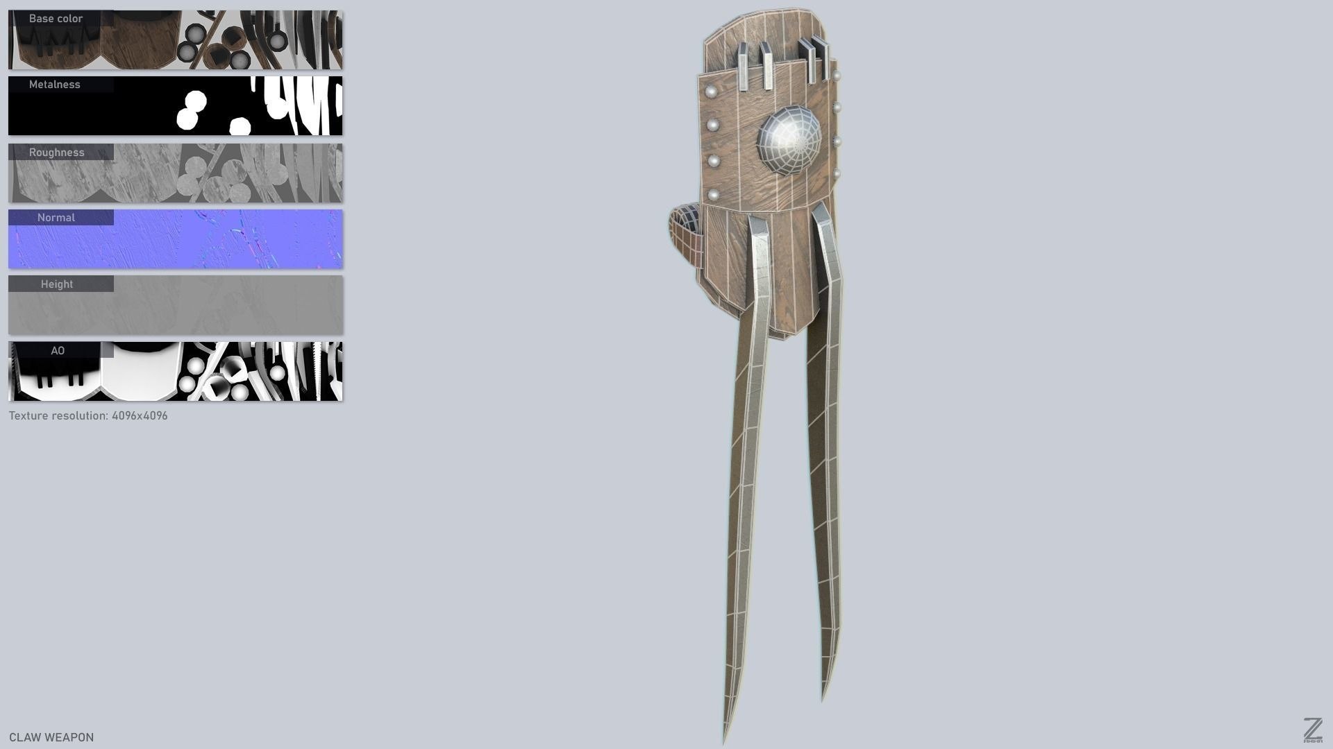 Claw Weapon Collection Model - TurboSquid 2242299