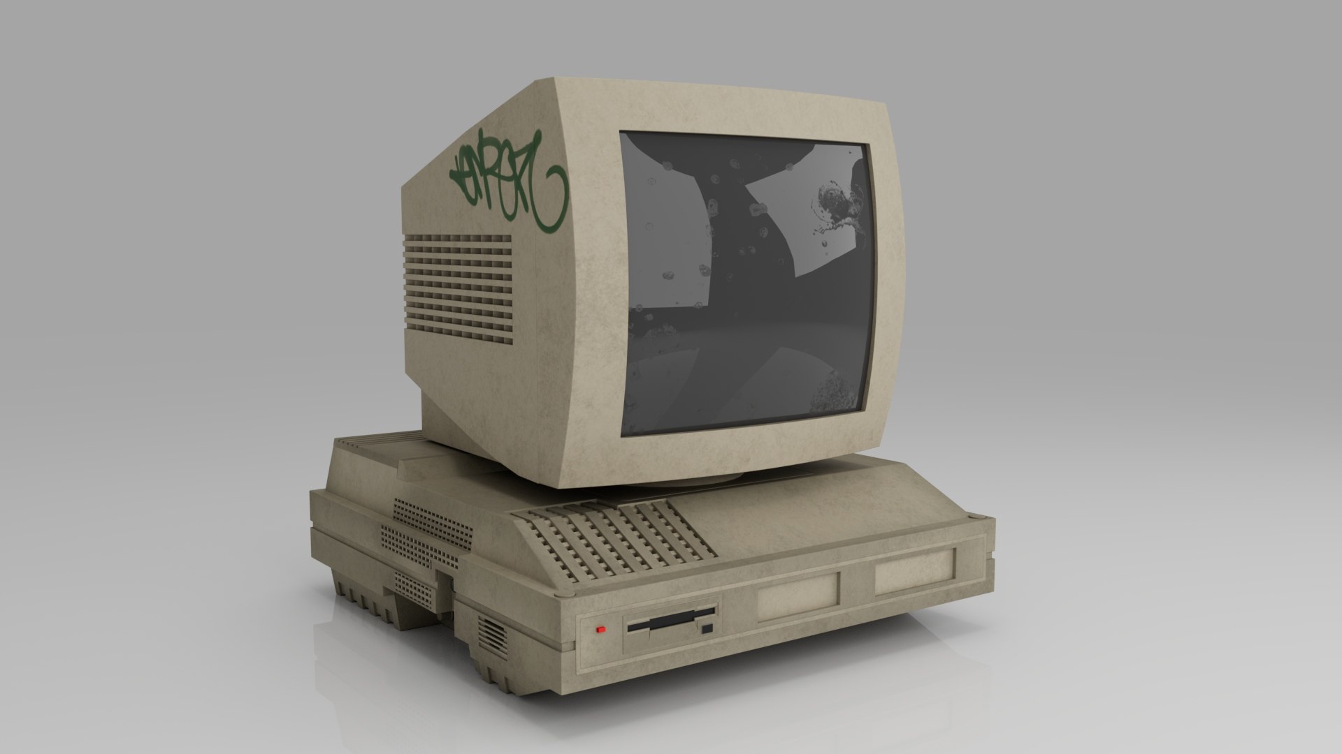 3D Retro Computer Amstrad PC 2286 - TurboSquid 2176765