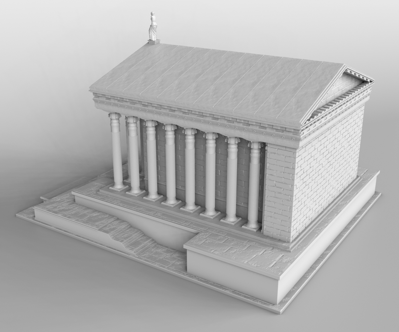 Greek temple 3D model - TurboSquid 1687042