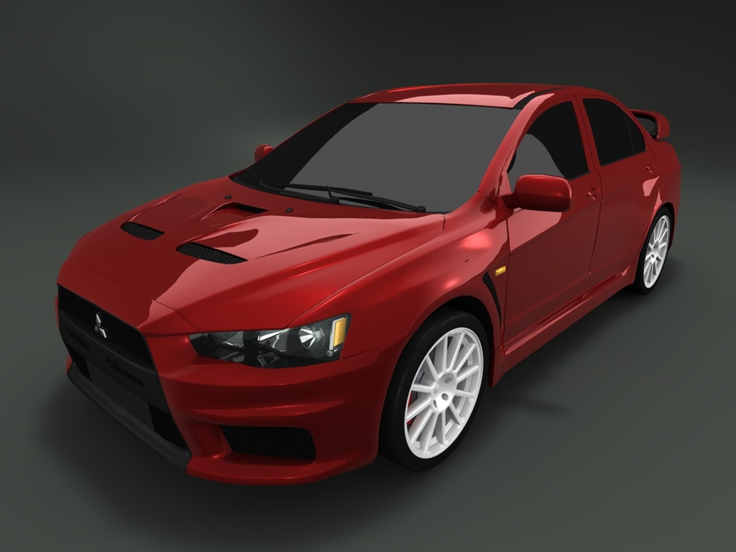 Mitsubishi Lancer Evolution X 3d Model