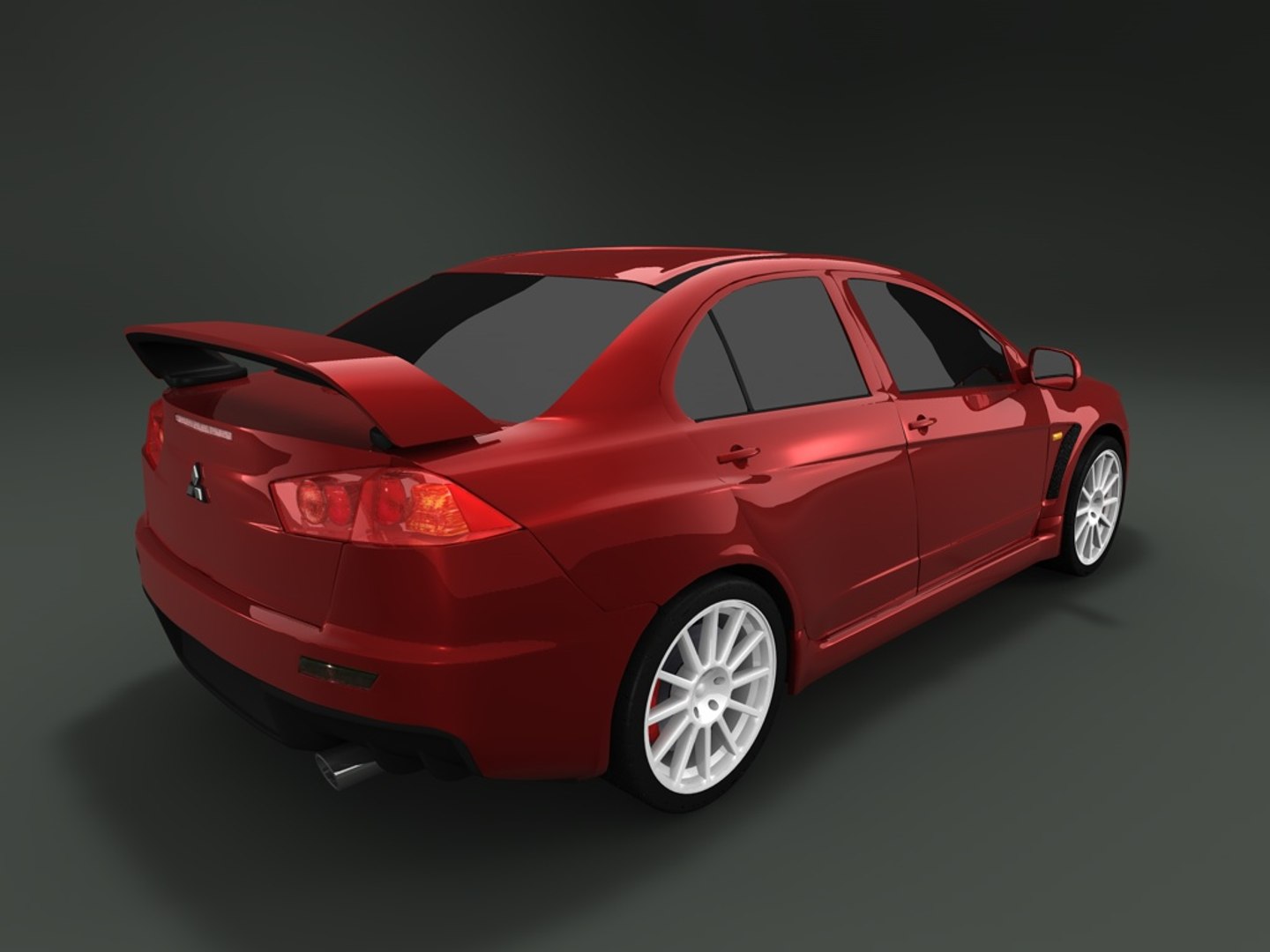 Mitsubishi Lancer Evolution X 3d Model