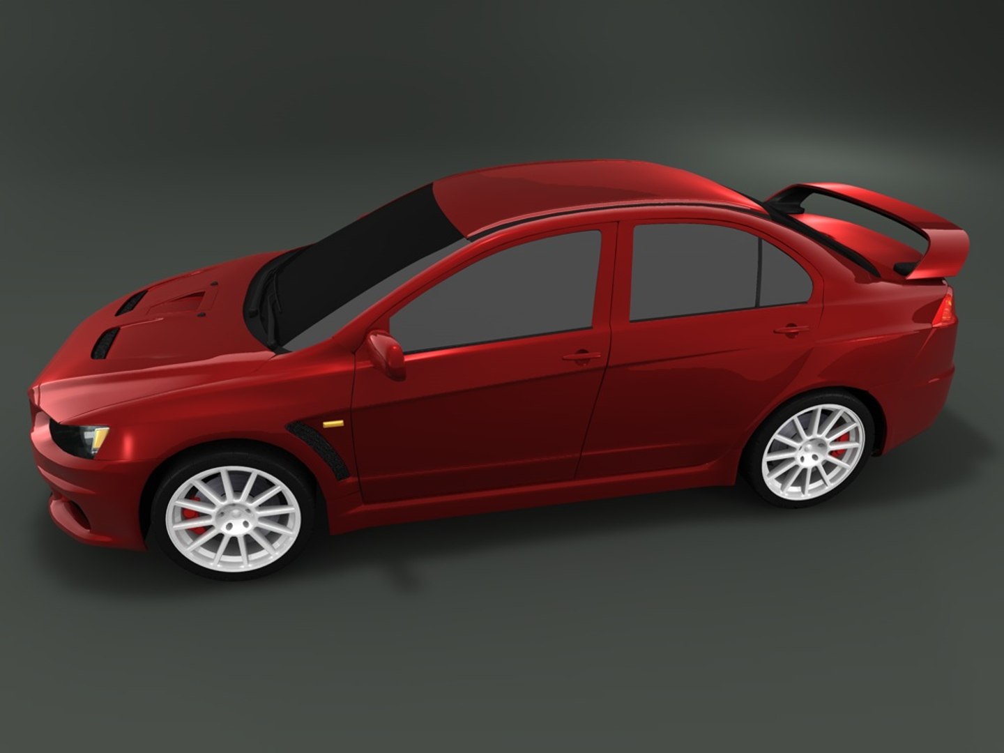 Mitsubishi Lancer Evolution X 3d Model