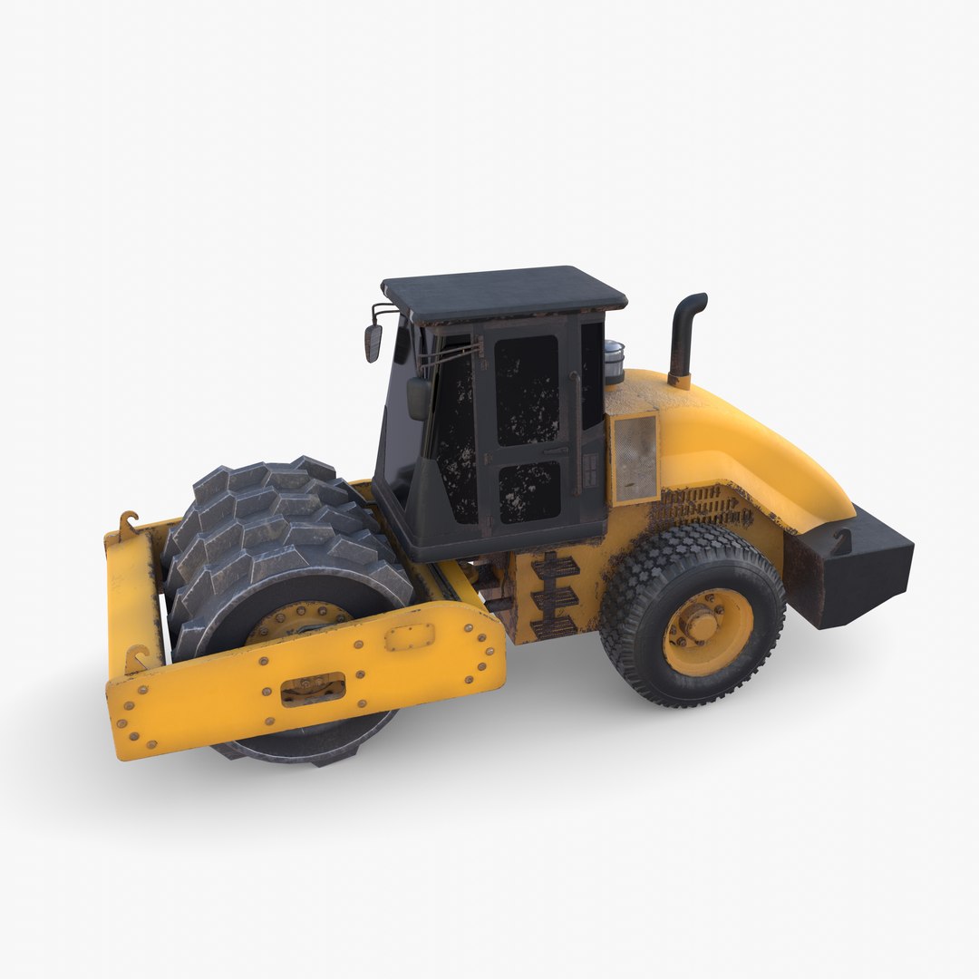 Road Roller V4 3D - TurboSquid 2200832