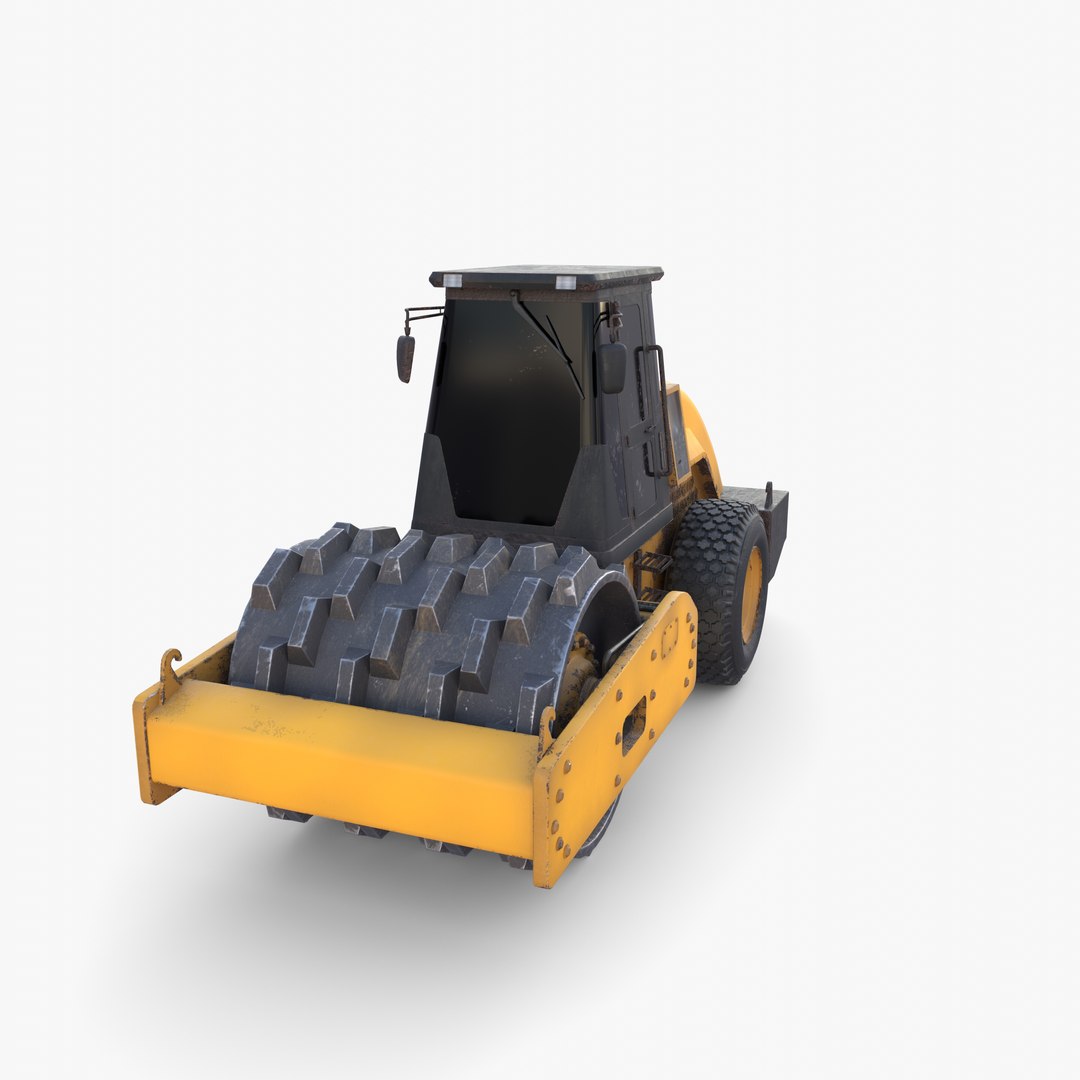 Road Roller V4 3D - TurboSquid 2200832