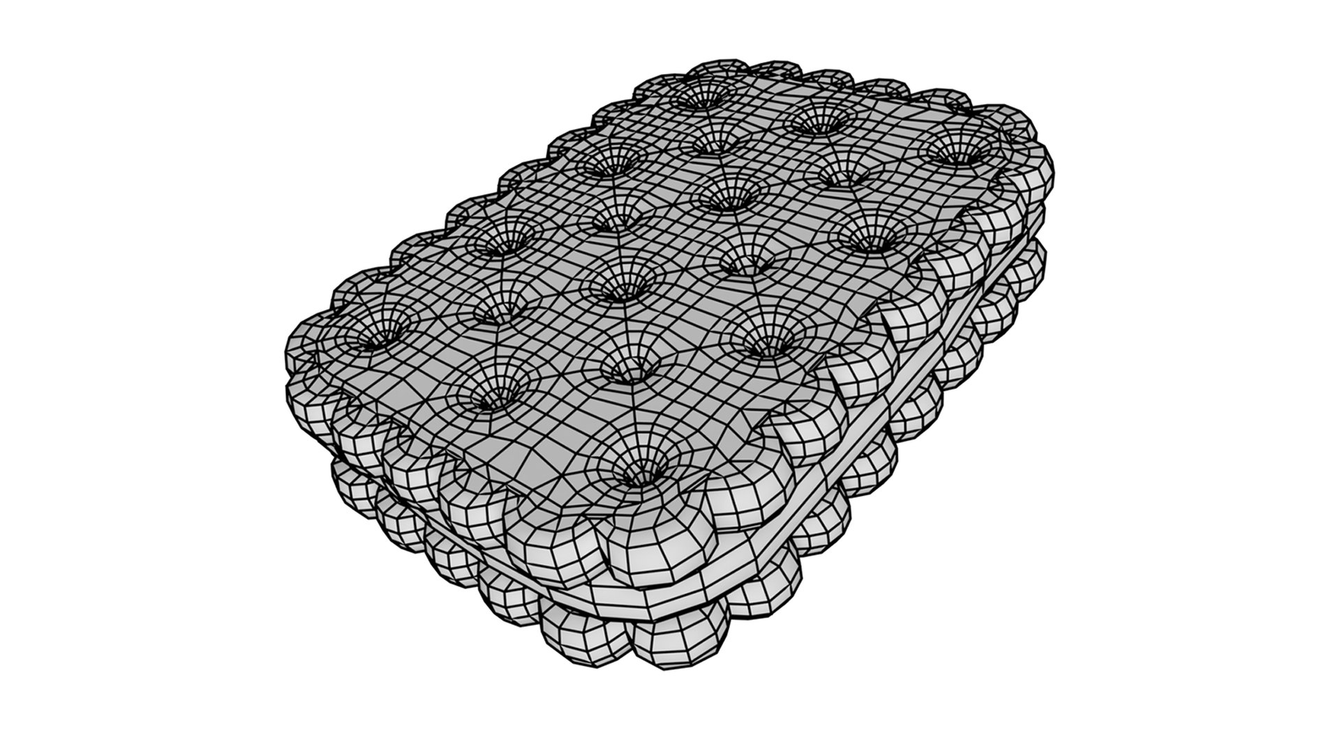 3D Cartoon Biscuit Model - TurboSquid 1959125