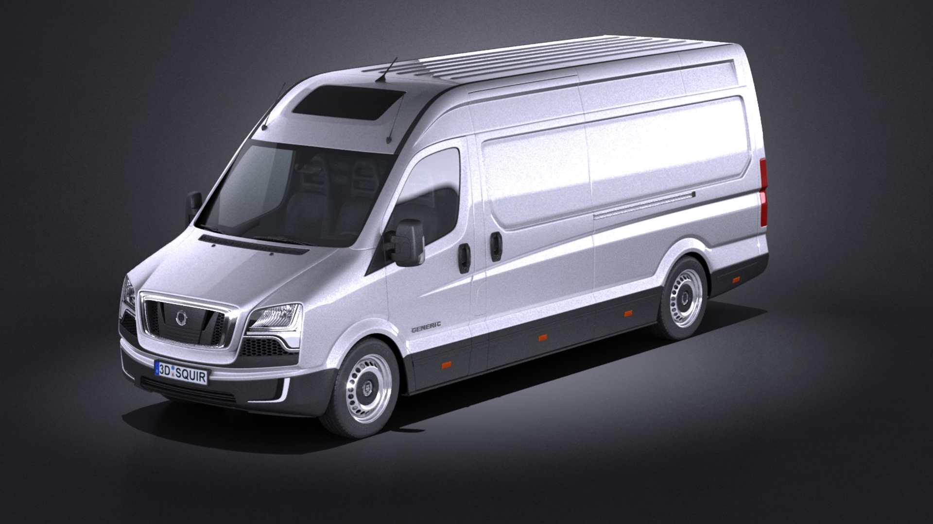 Generic Big Van 3d Model