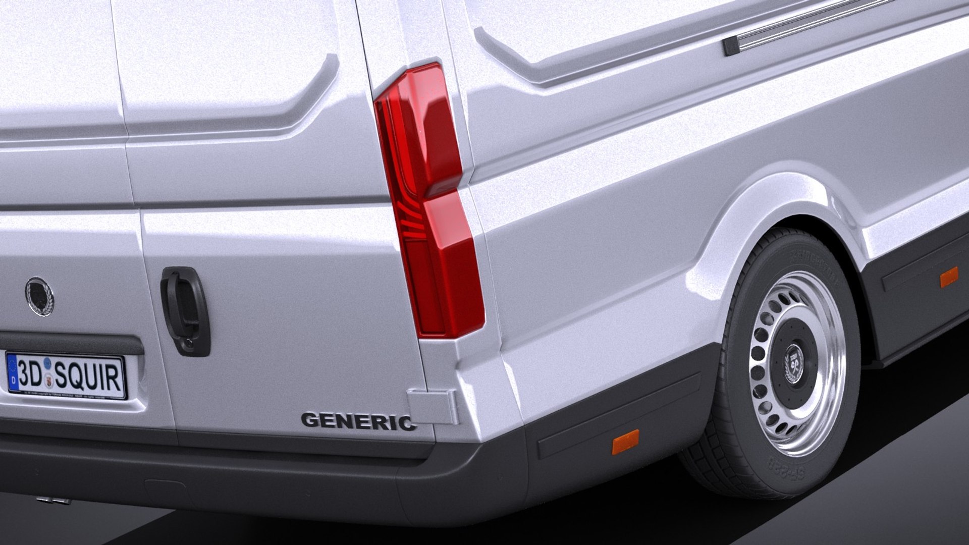Generic Big Van 3d Model