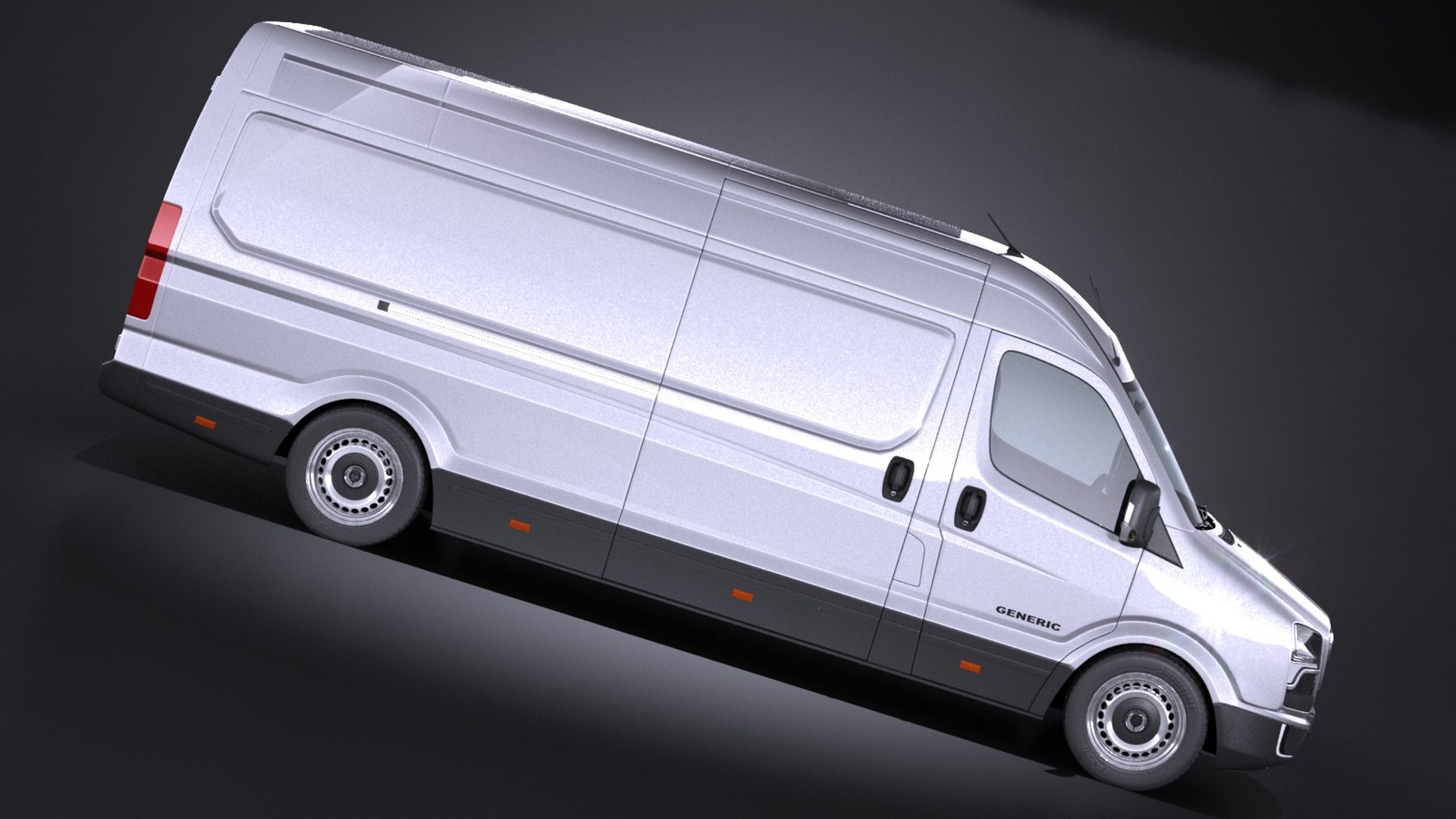 Generic Big Van 3d Model