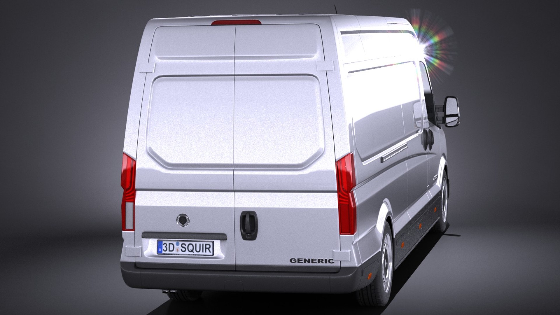 Generic Big Van 3d Model