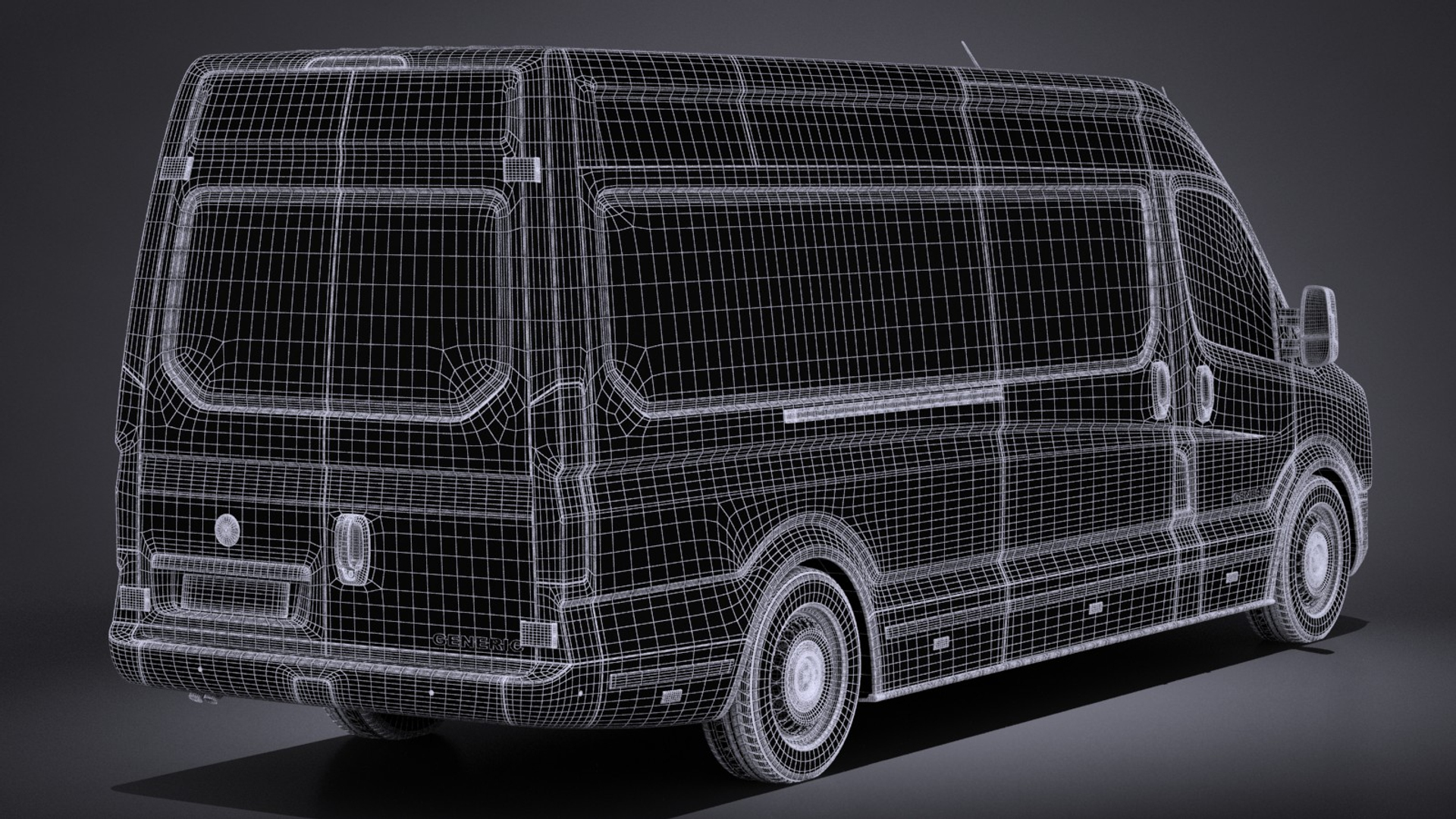 generic big van 3d model