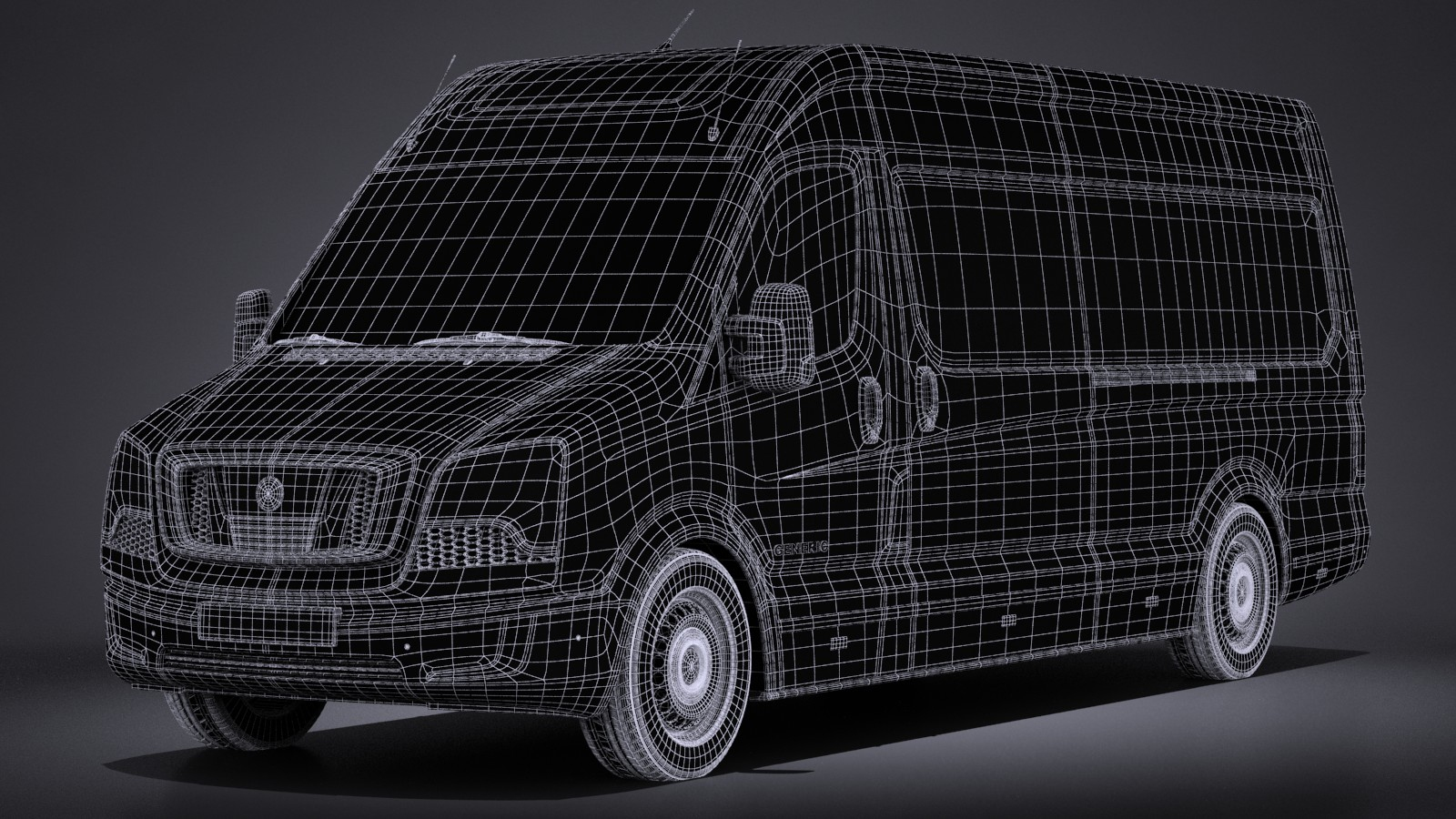 generic big van 3d model