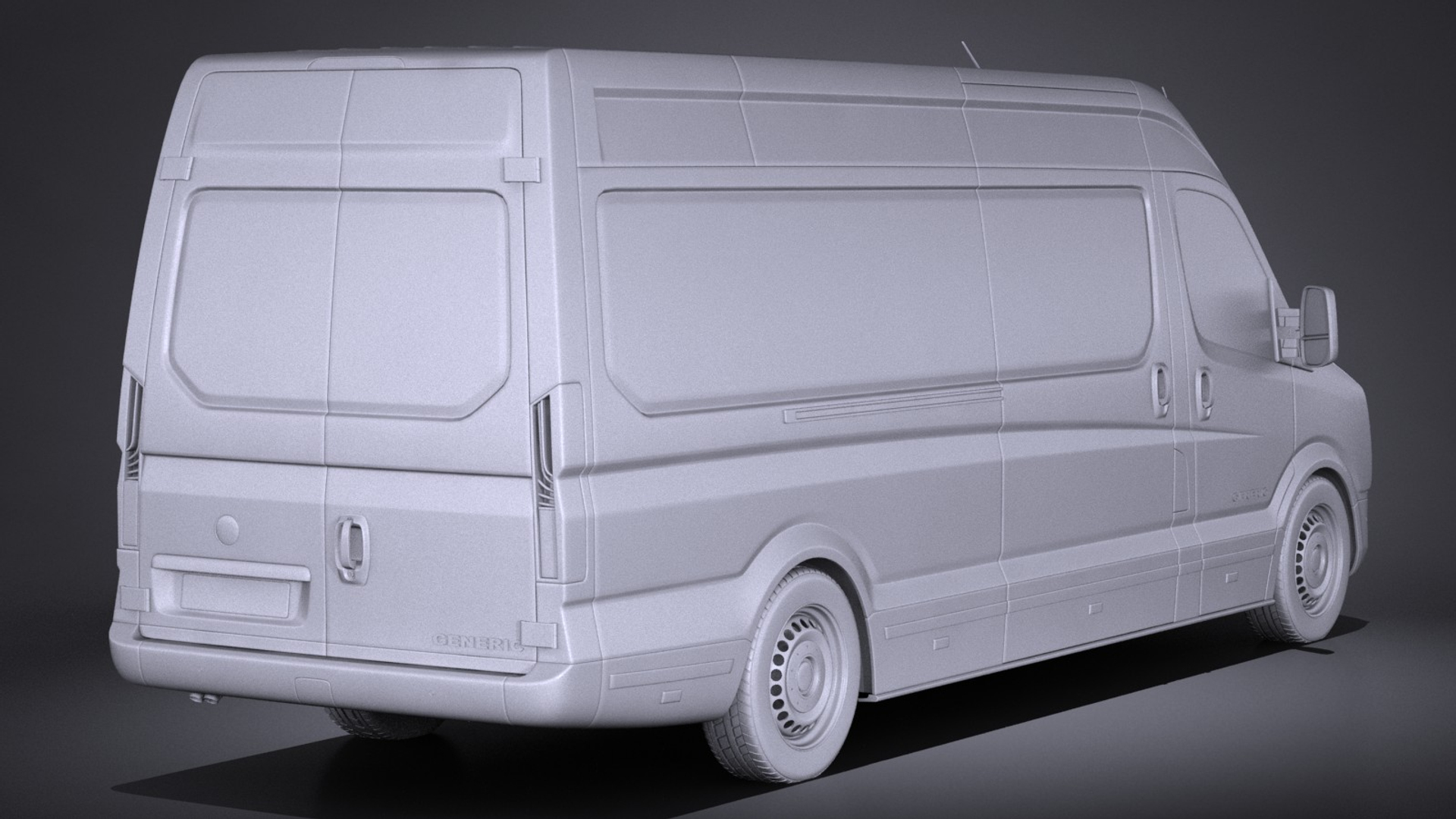 generic big van 3d model