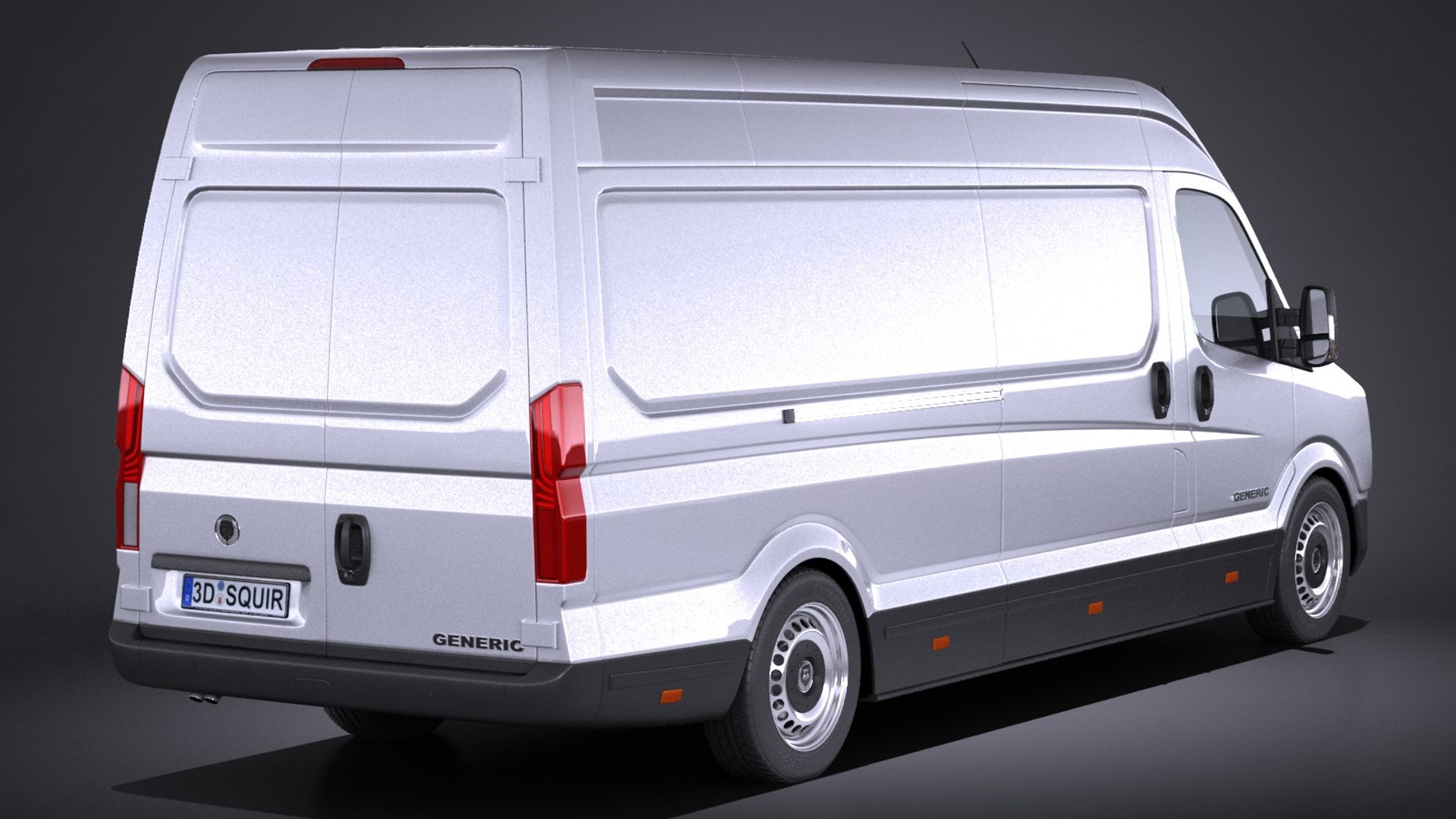 Generic Big Van 3d Model