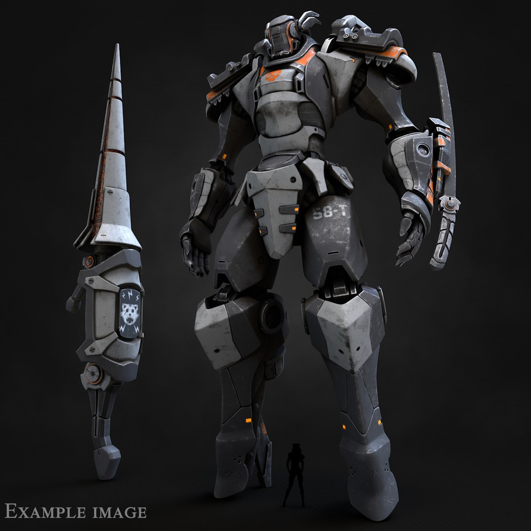 mech weapons 3d 3ds