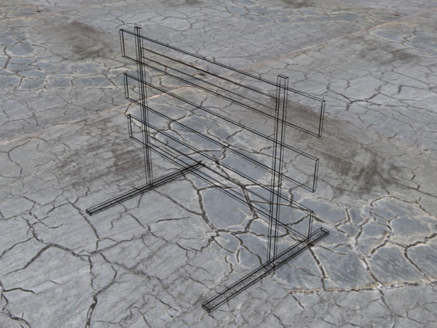 Traffic Barrier 3d Model