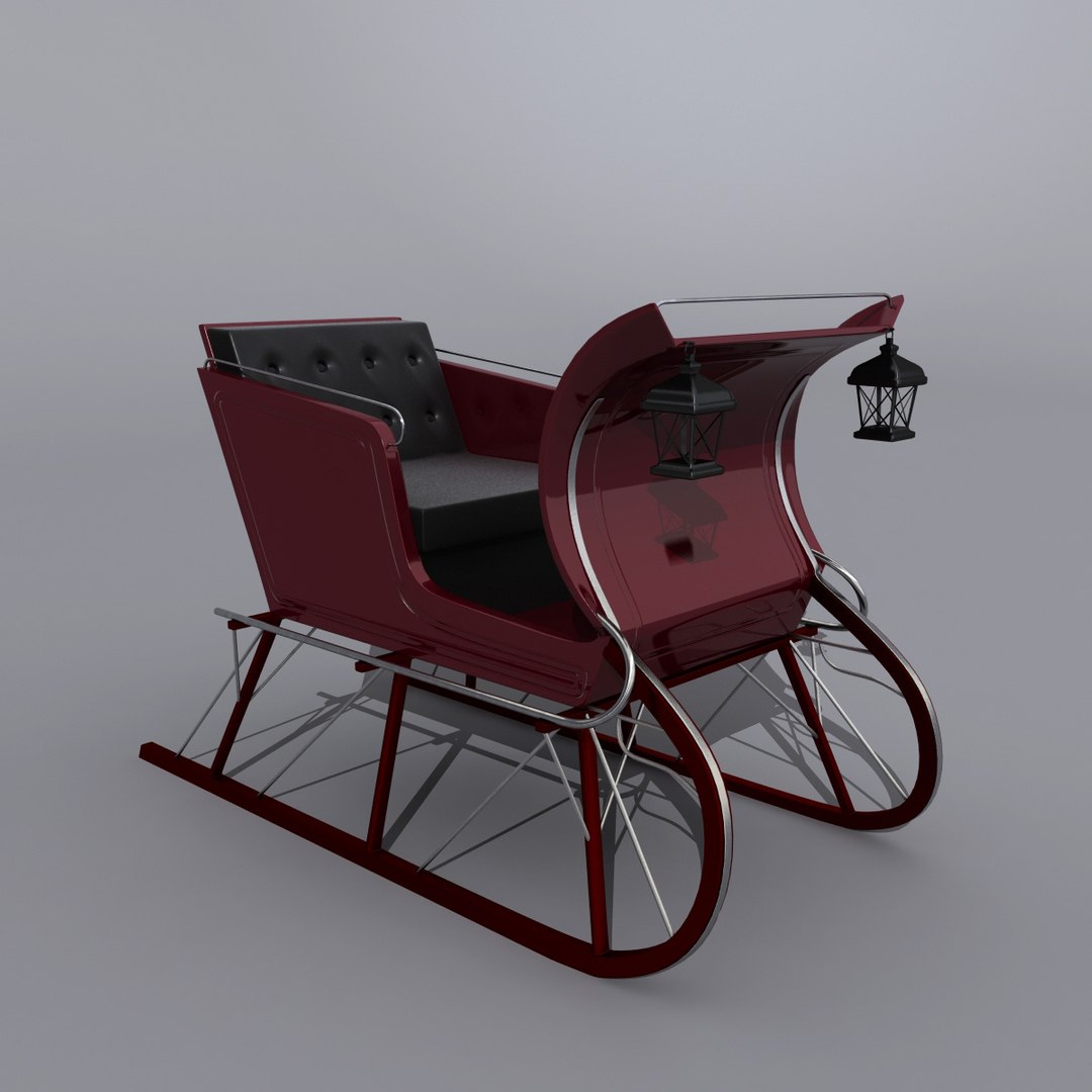 Sled Sleigh 3d Model