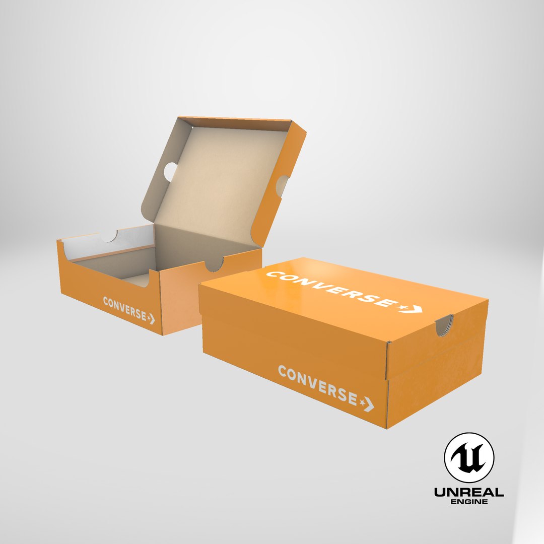 3D Detailed Empty Shoebox - TurboSquid 2217070