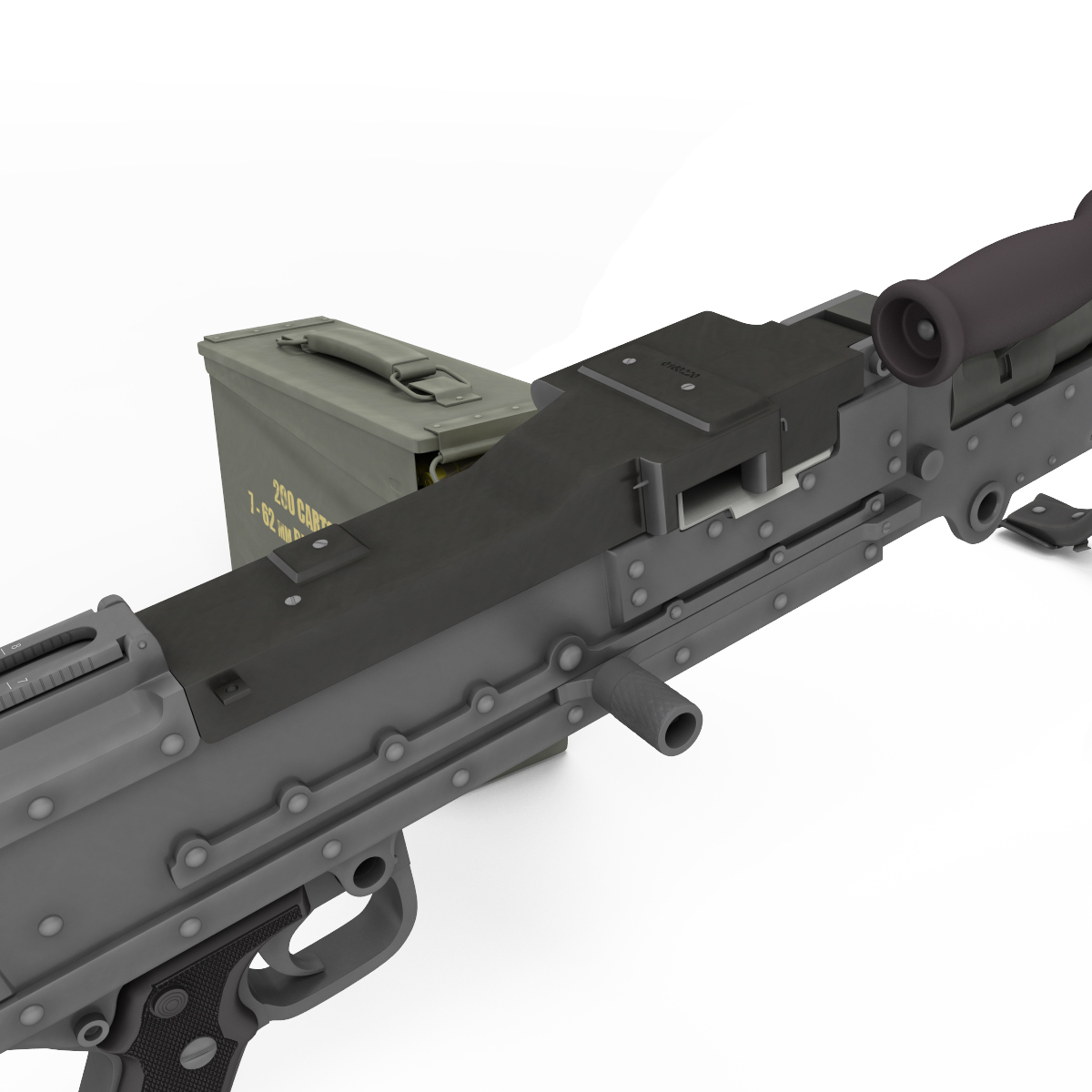 modelo 3d Ametralladora FN MAG - TurboSquid 635735