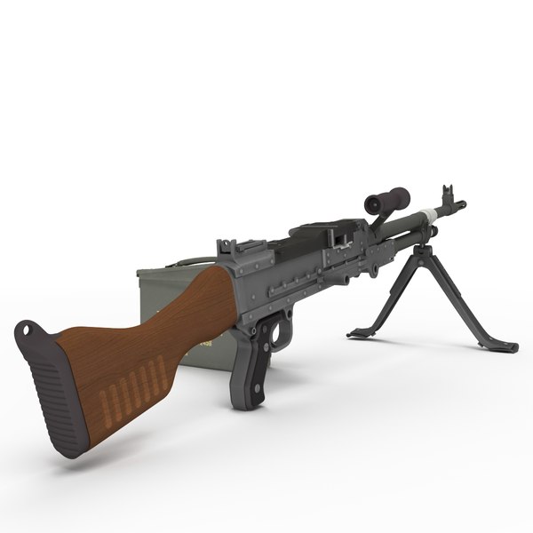 modelo 3d Ametralladora FN MAG - TurboSquid 635735