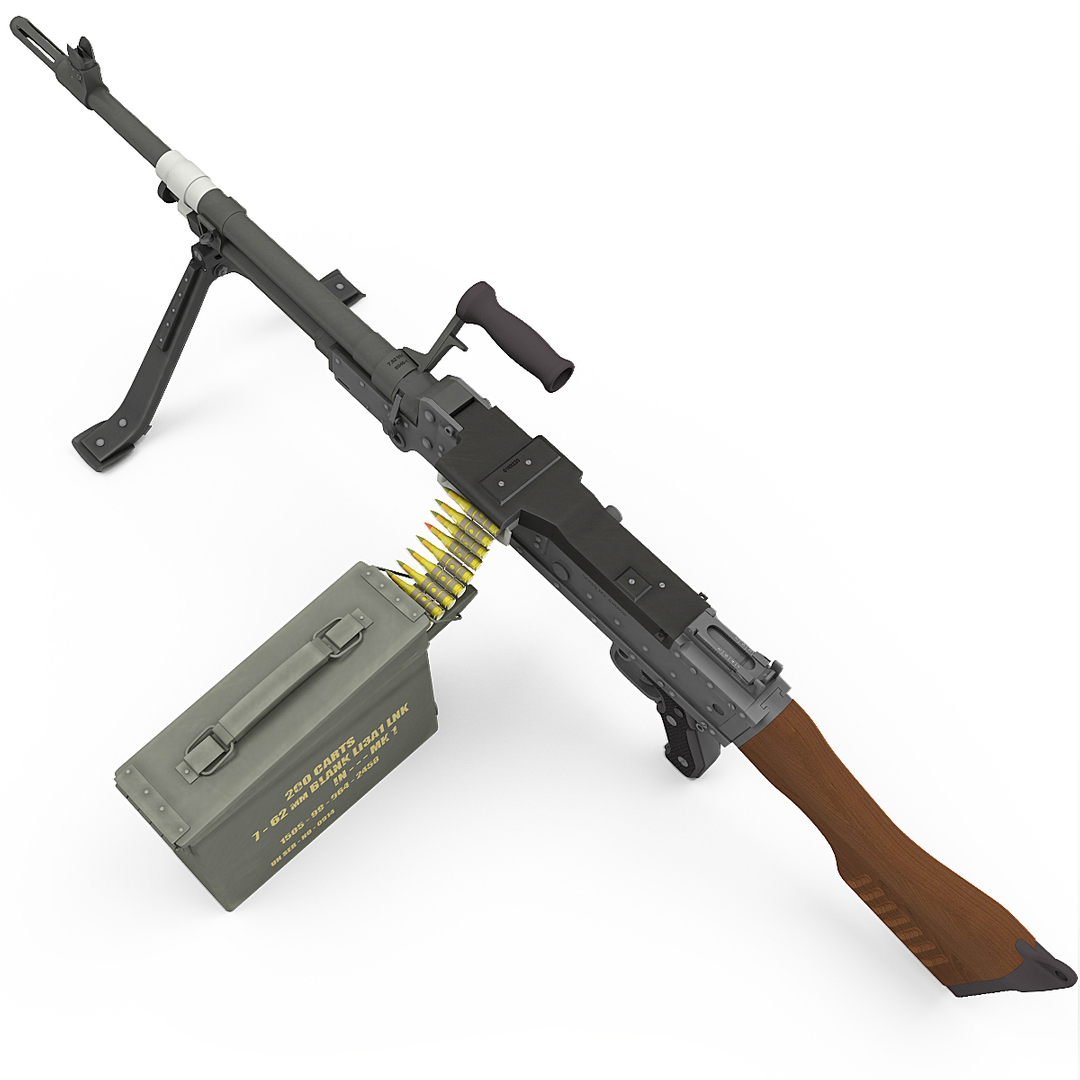 Karabin maszynowy FN MAG Model 3D - TurboSquid 635735