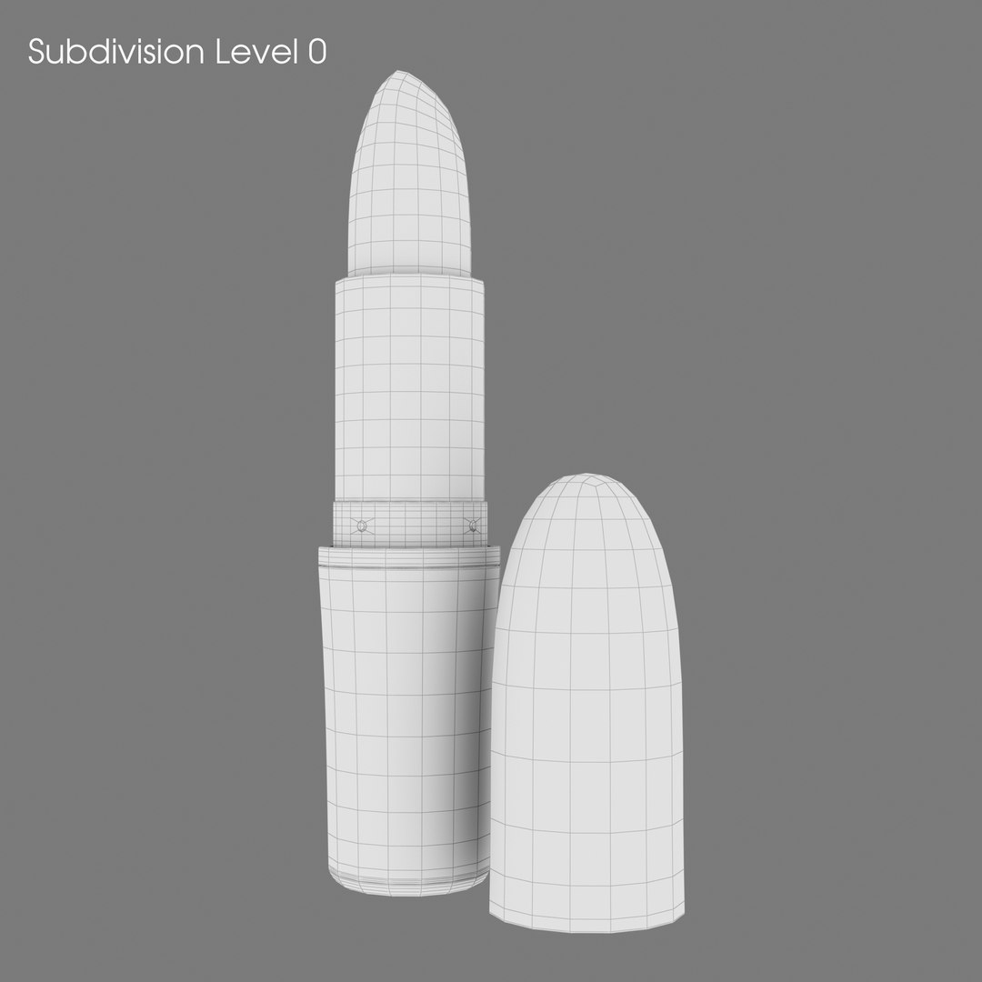 3d Model Of Mac Matte Lipstick