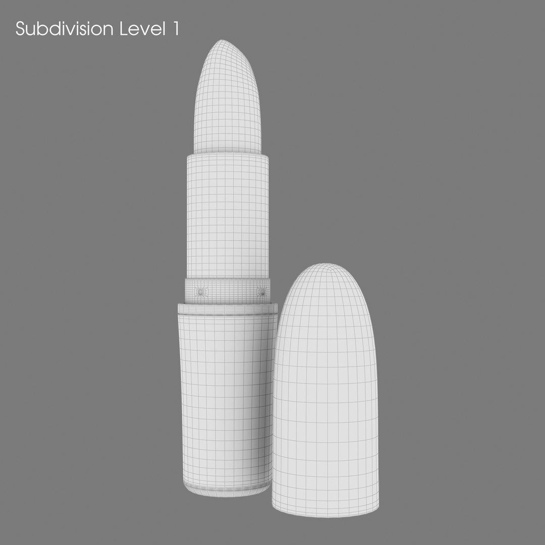 3d Model Of Mac Matte Lipstick
