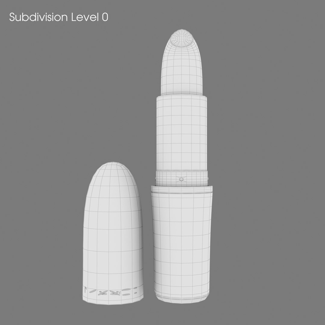 3d Model Of Mac Matte Lipstick