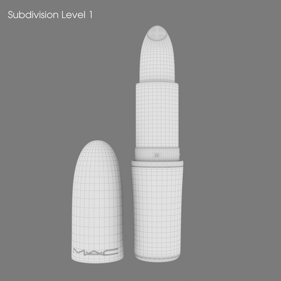 3d Model Of Mac Matte Lipstick