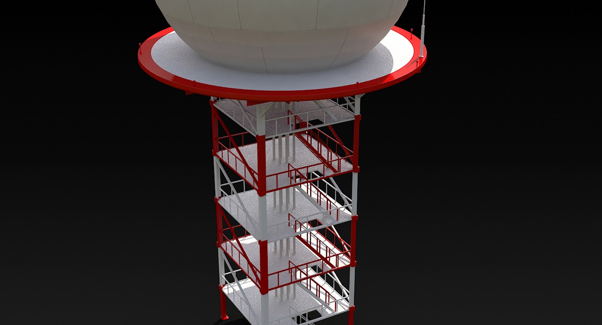 3D Airport Dome Radar - TurboSquid 1172109