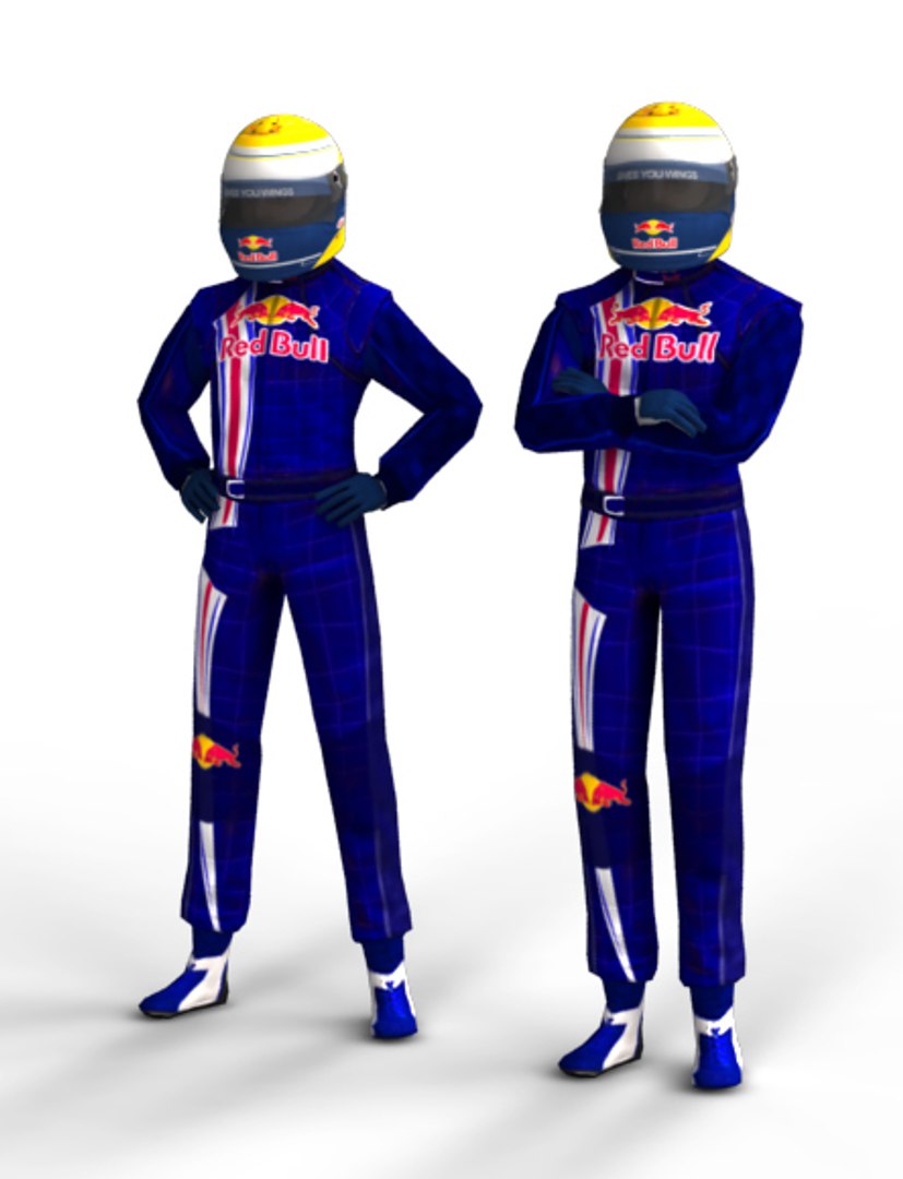 packed 12 f1 drivers 3d model