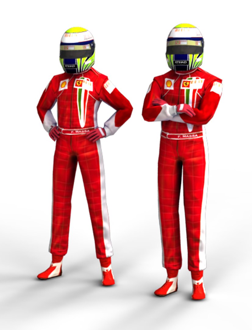 packed 12 f1 drivers 3d model
