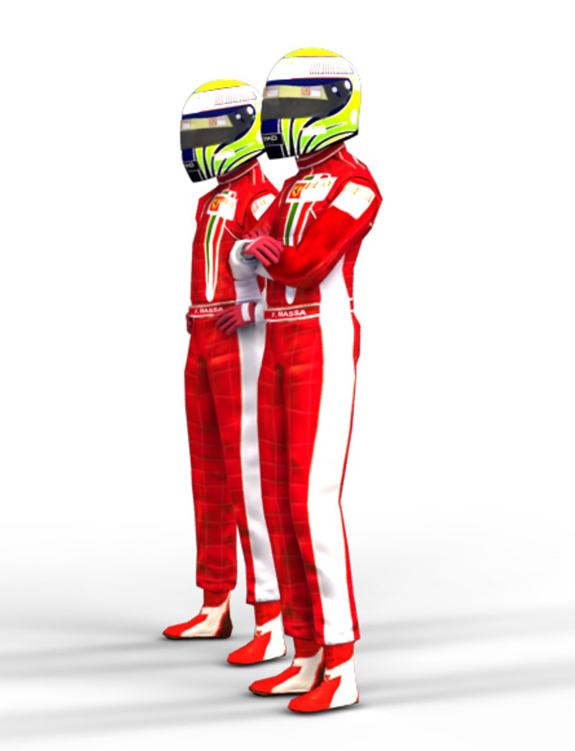 packed 12 f1 drivers 3d model