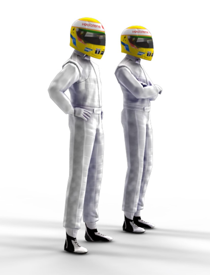 packed 12 f1 drivers 3d model
