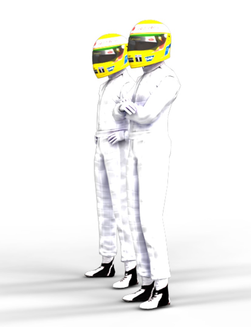 packed 12 f1 drivers 3d model