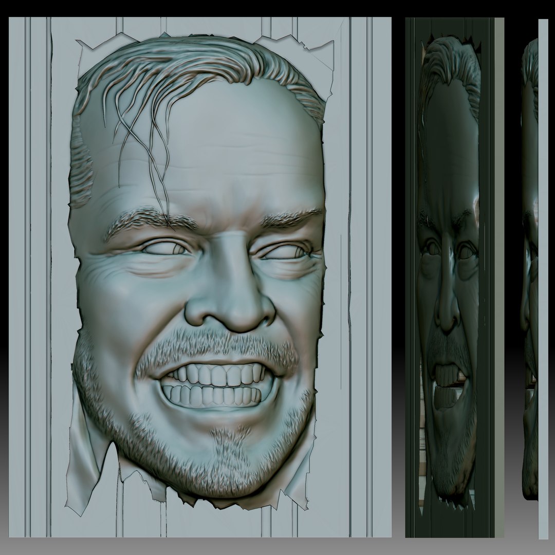Shining Horror Movie Relief For CNC Router Or 3D Printer Model ...