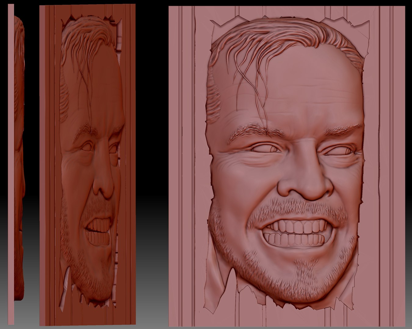 Shining Horror Movie Relief For CNC Router Or 3D Printer Model ...