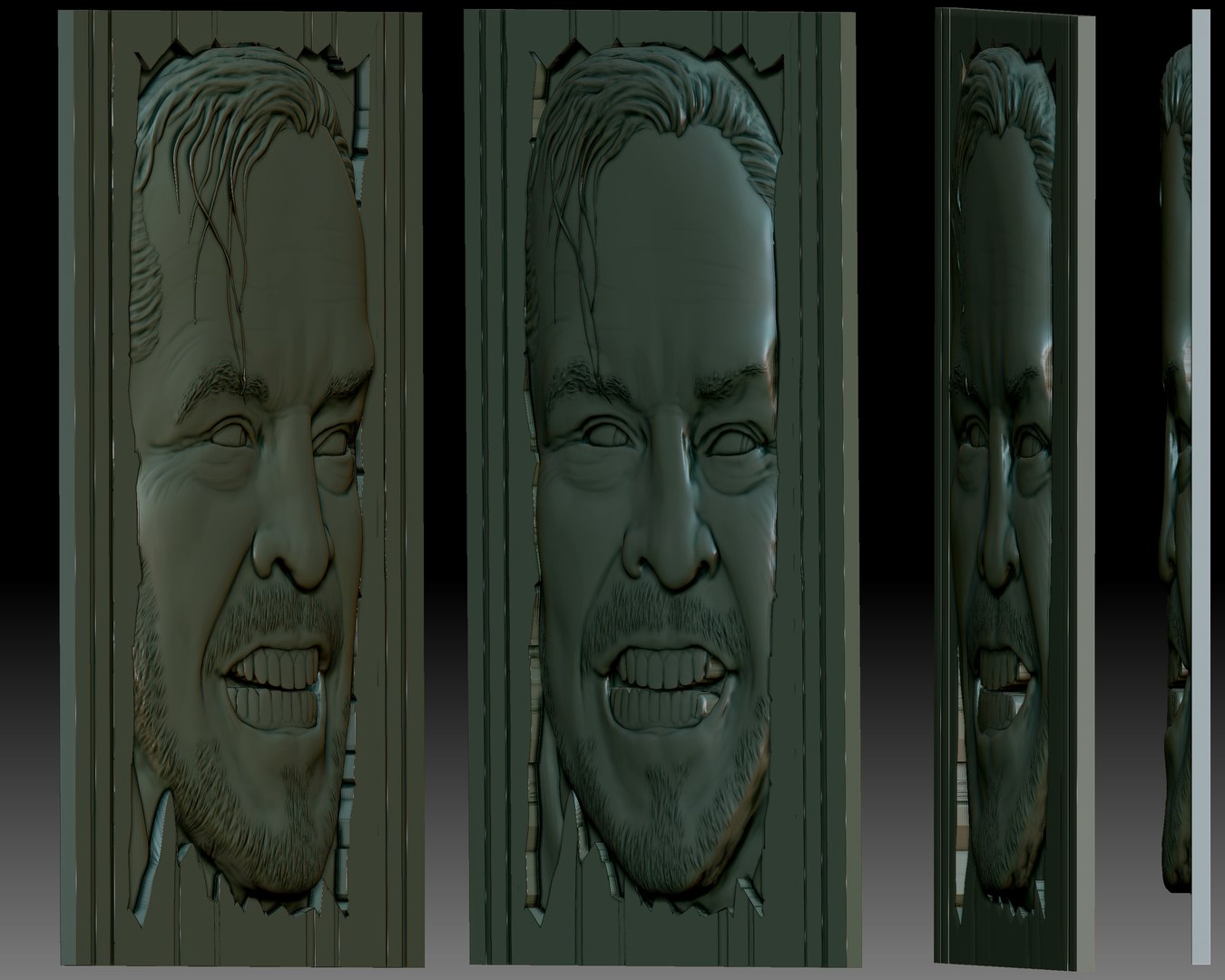 Shining Horror Movie Relief For CNC Router Or 3D Printer Model ...