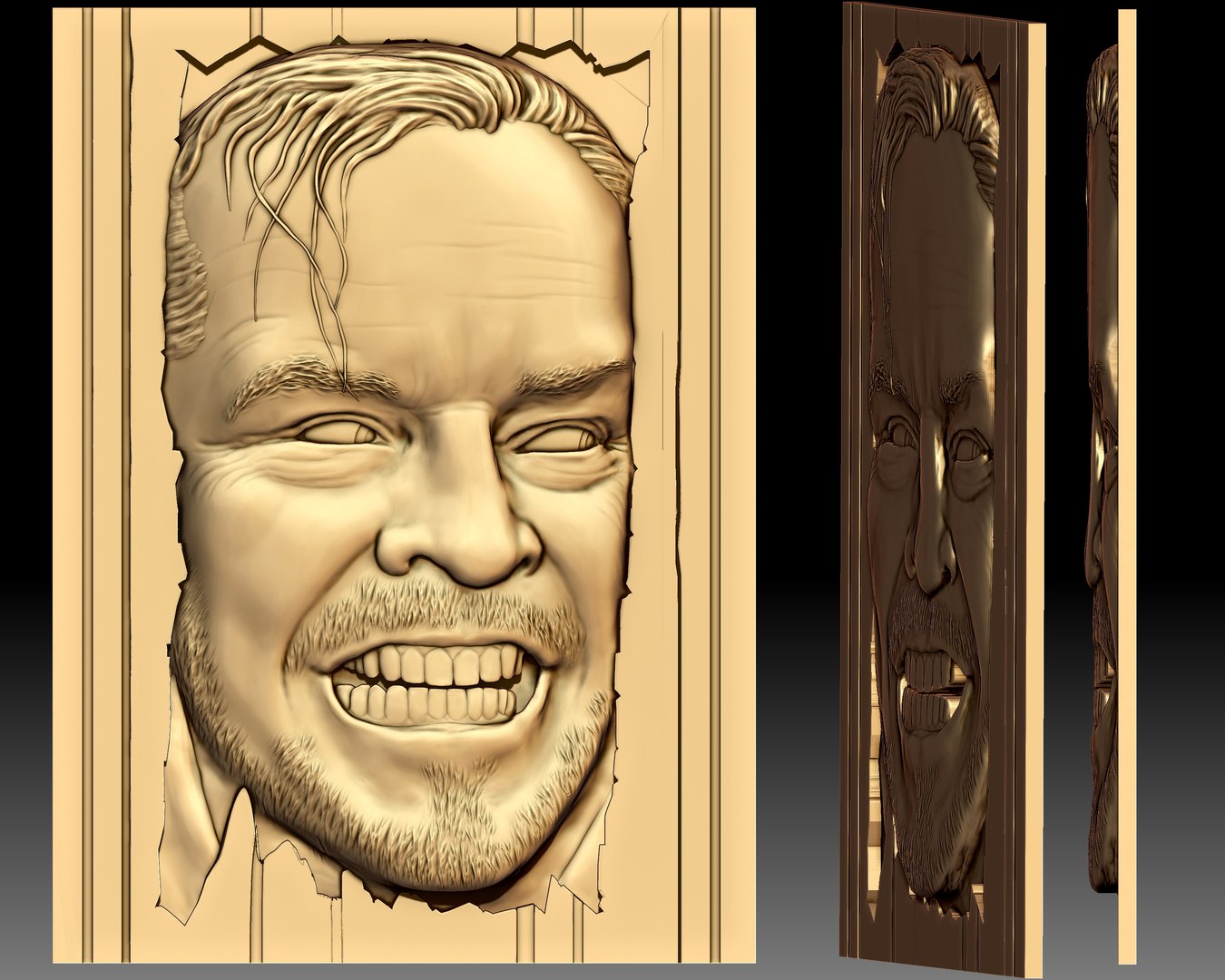 Shining Horror Movie Relief For CNC Router Or 3D Printer Model ...