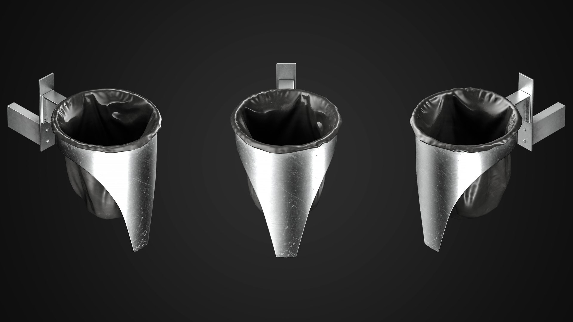 Empty Trashcan 3D Model - TurboSquid 2063339