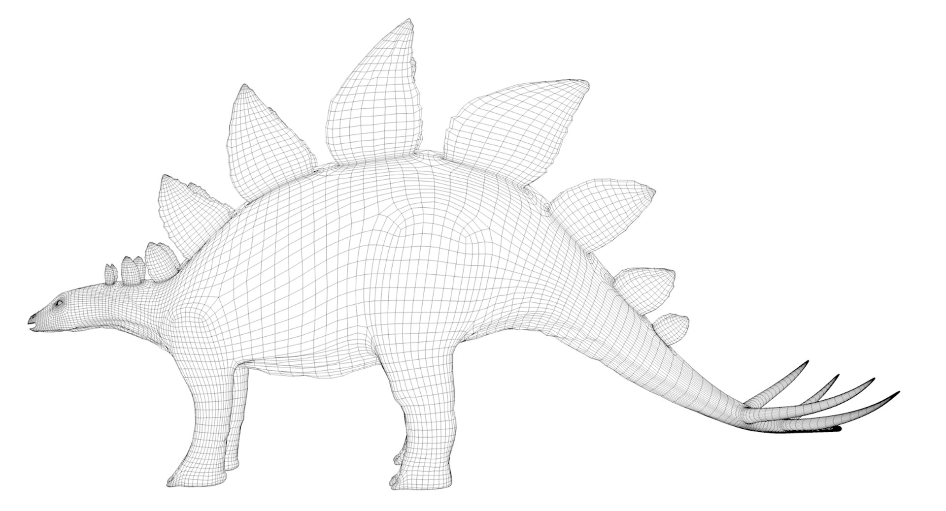 Stegosaurus dinosaur animal 3D - TurboSquid 1350154