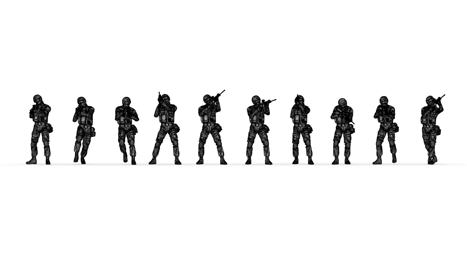 SWAT Figure Set 01 3D - TurboSquid 1808491