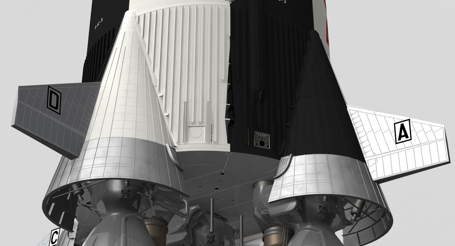 3D saturn s-1c stage apollo - TurboSquid 1213642