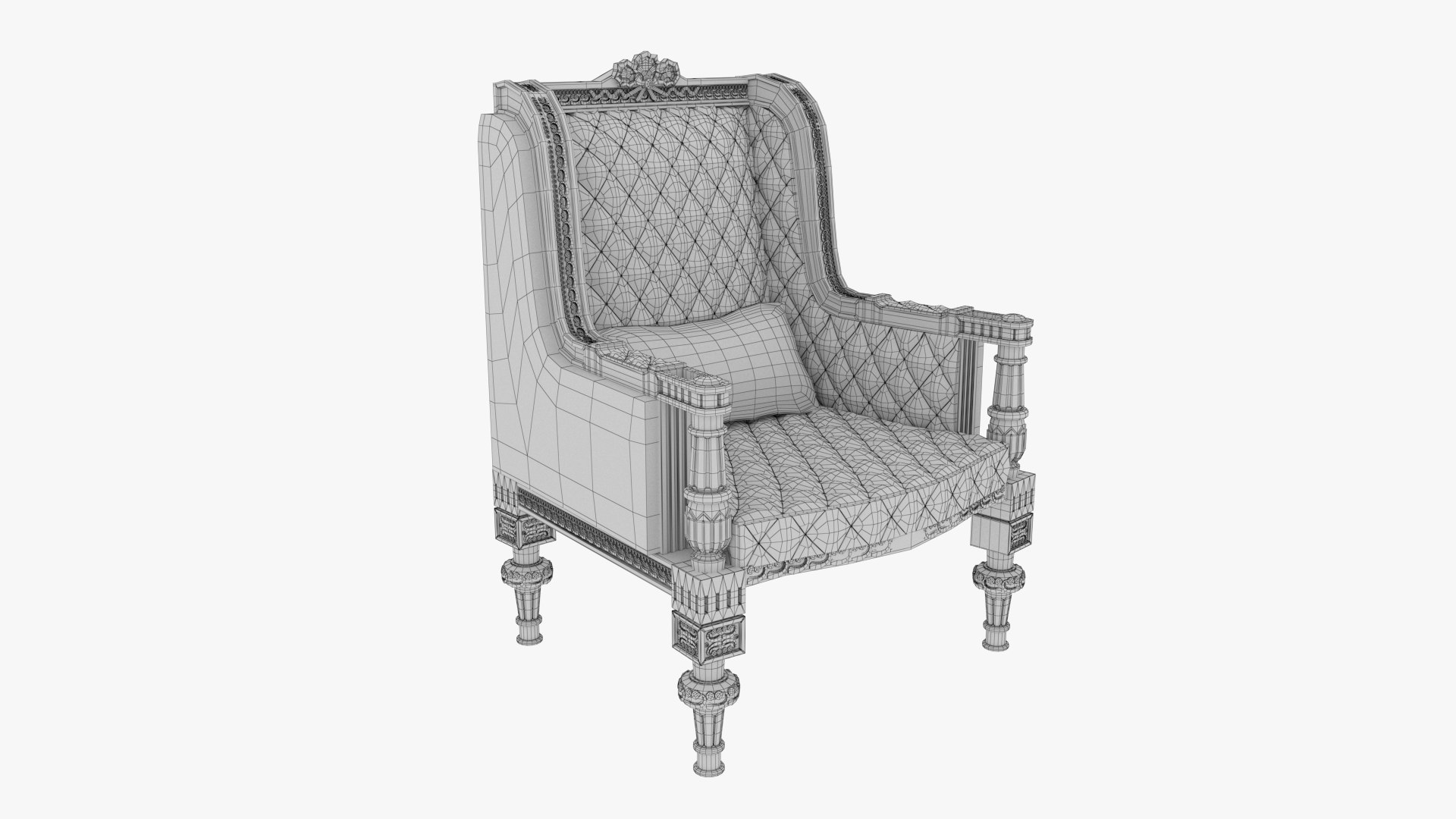 VIP Throne Chair 3D Model - TurboSquid 2268226