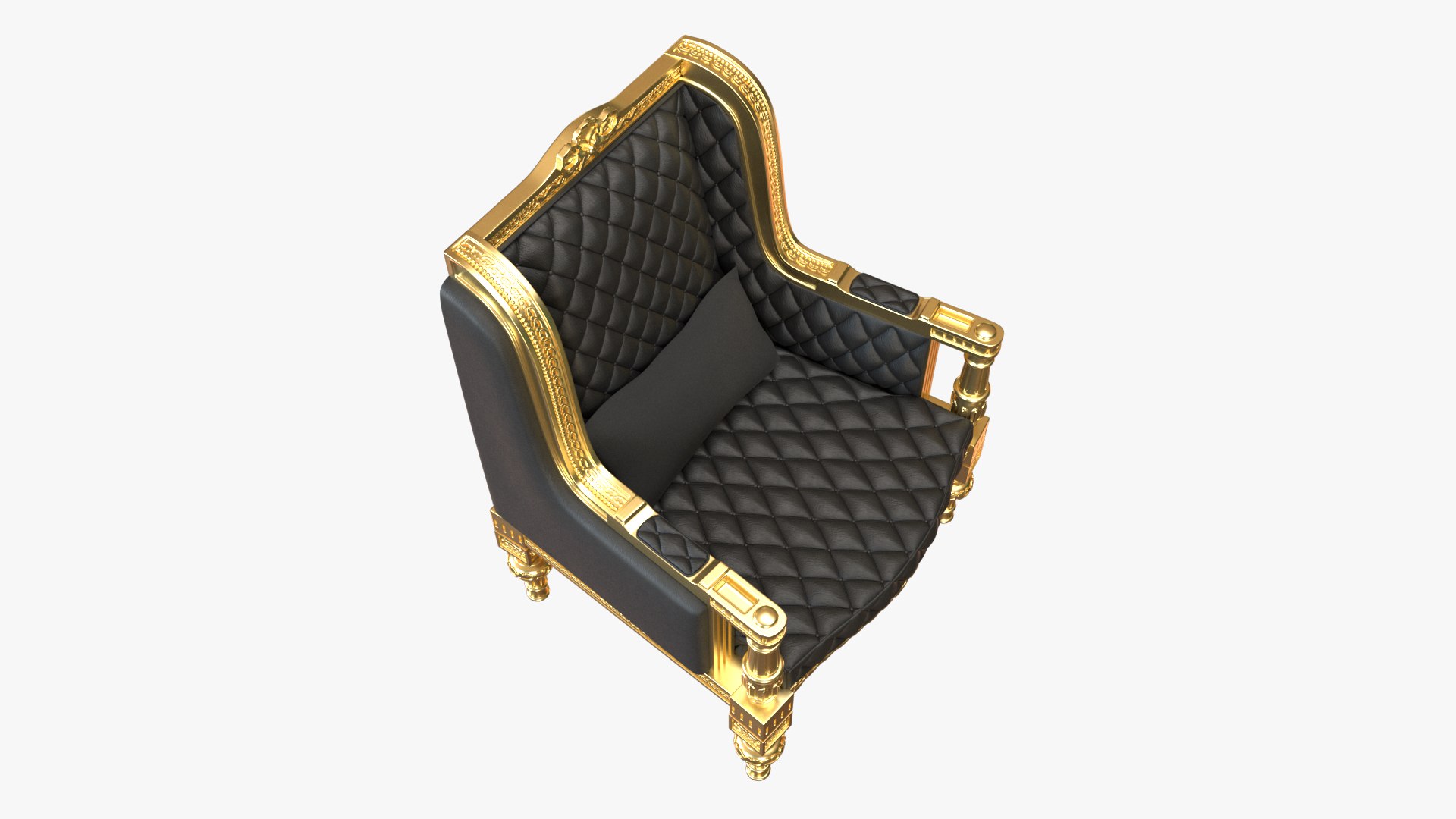 VIP Throne Chair 3D Model - TurboSquid 2268226