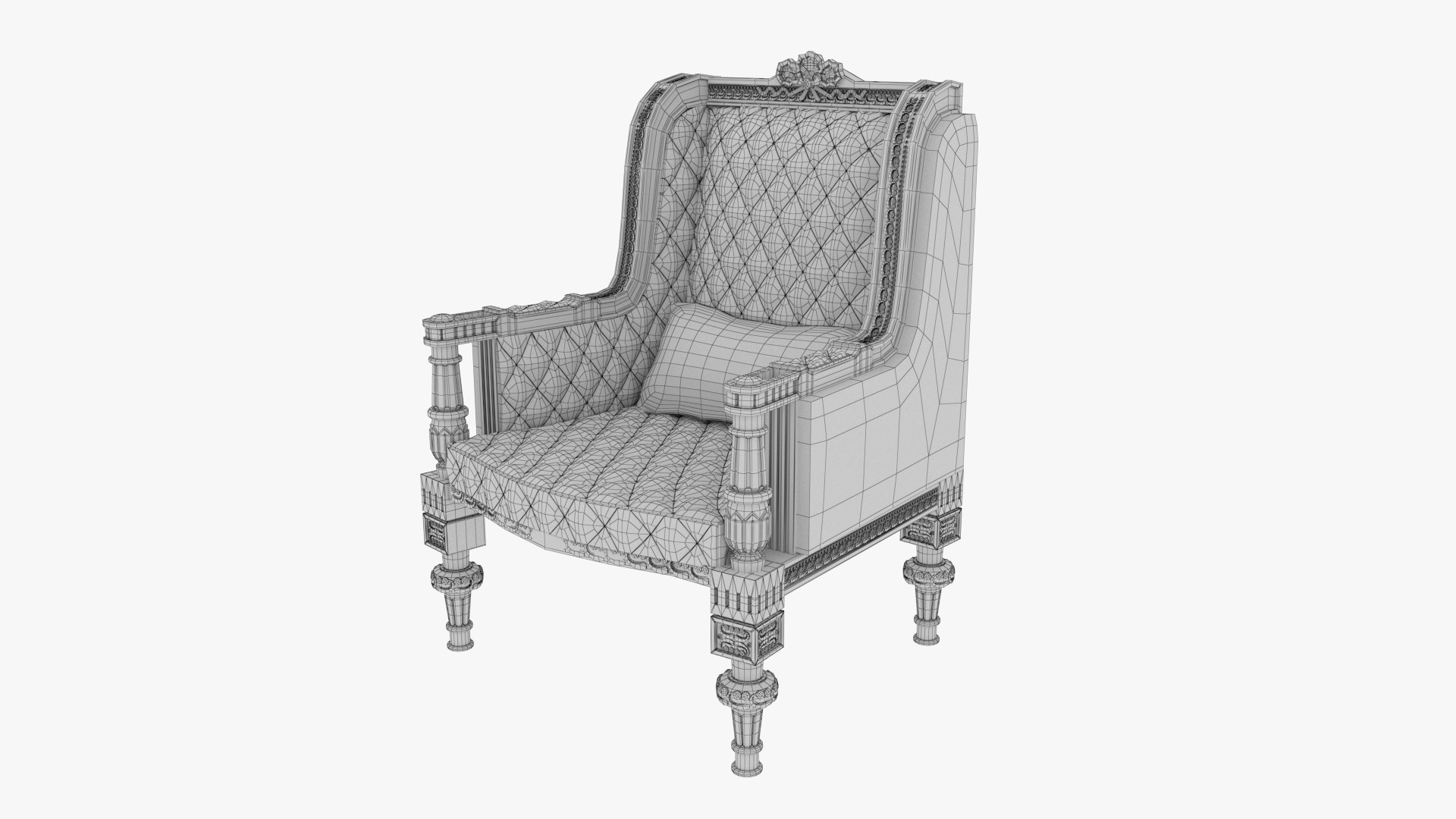 VIP Throne Chair 3D Model - TurboSquid 2268226