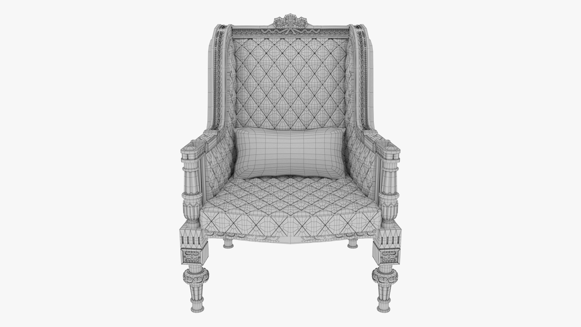 VIP Throne Chair 3D Model - TurboSquid 2268226