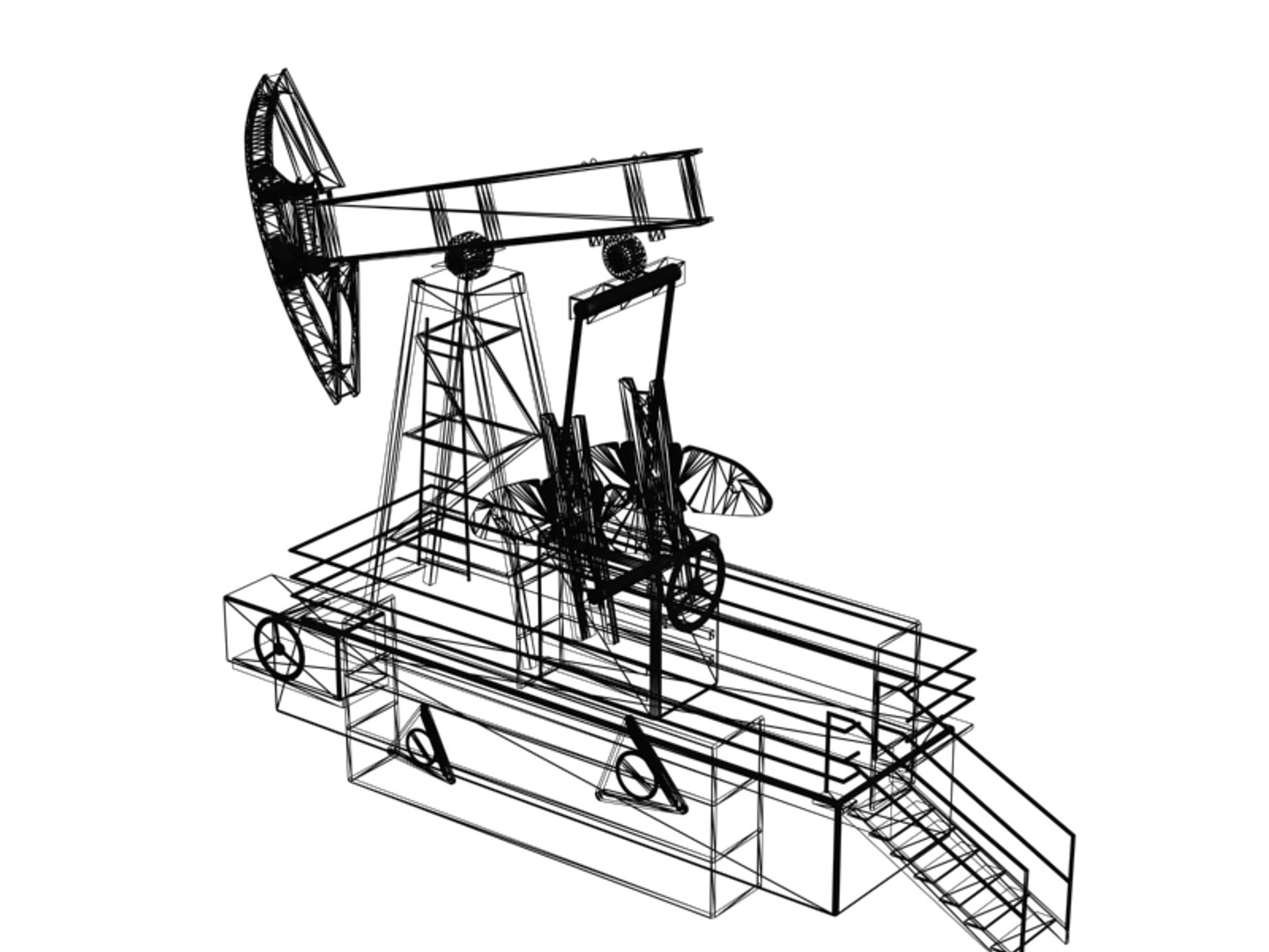 3D Model Oil Drilling Rig - TurboSquid 1583325