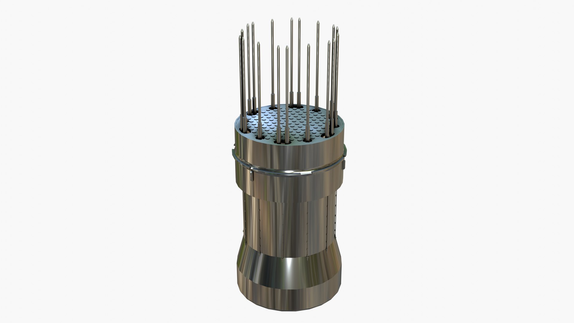 3D Block Of Protective Tubes For Nuclear Power Plants Model ...