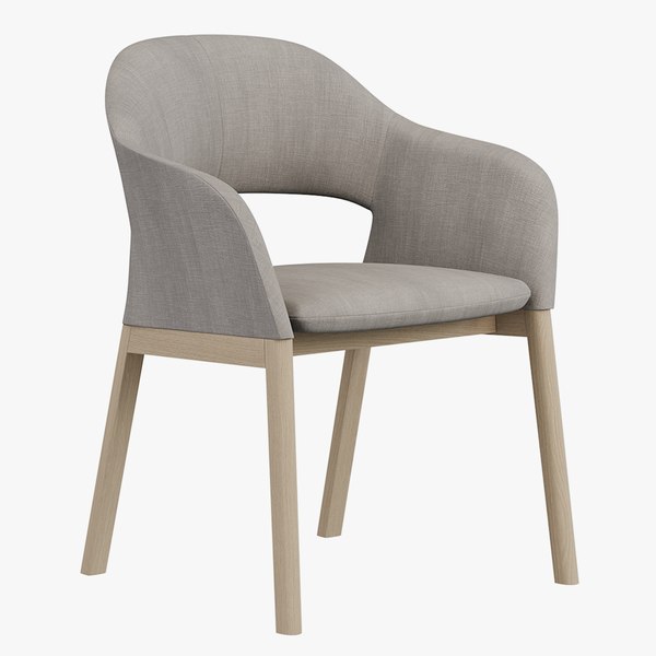 modelo 3d Brunner Invite silla de madera con reposabrazos - TurboSquid ...